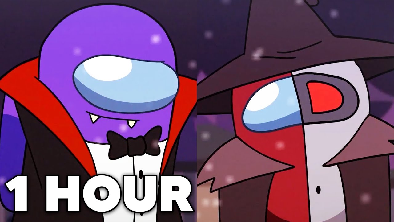 1 HOUR AMONG US SONG - Witch vs Vampire (Gamingly Cartoon Animation ...