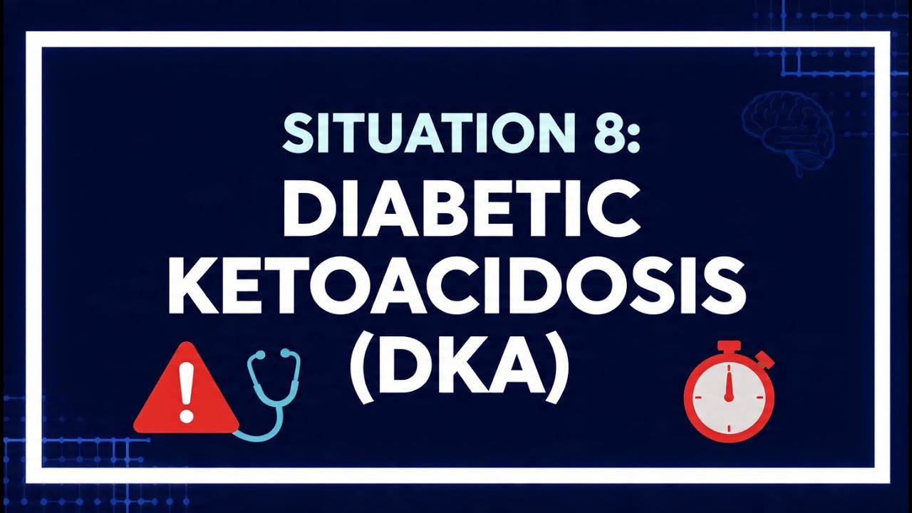 TEST YOUR NCLEX KNOWLEDGE - SITUATION 8 DIABETIC KETOACIDOSIS DKA - YouTube