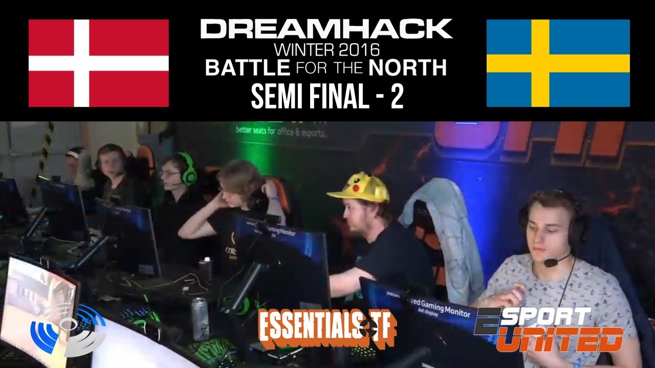 DreamHack Winter 2016: Battle for the North - Playoffs Semi Final 2: Denmark vs. Sweden - YouTube