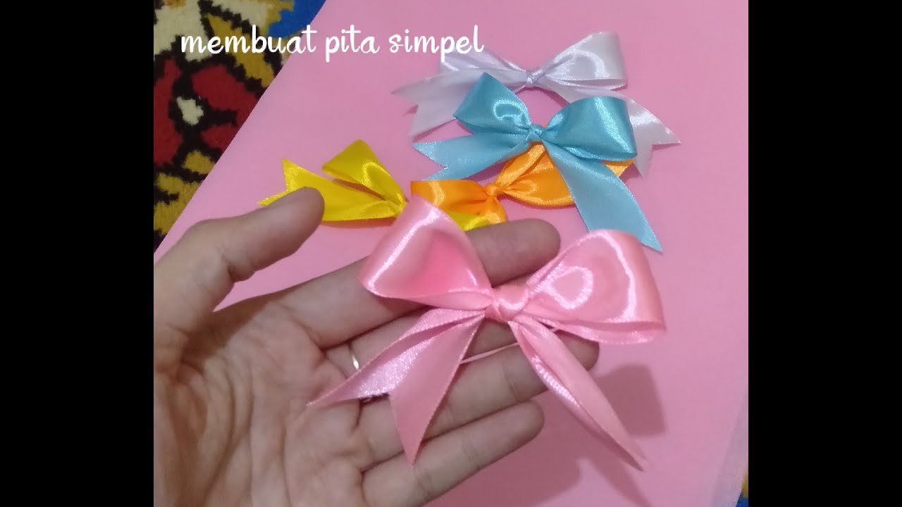 Membuat pita souvenir simpel!mudah banget!!!! - YouTube