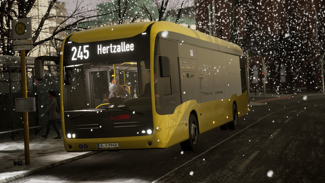 The Bus Early Access | Berlin Line 245 / 02 | MB eCitybus 12M 3D | 4K ...