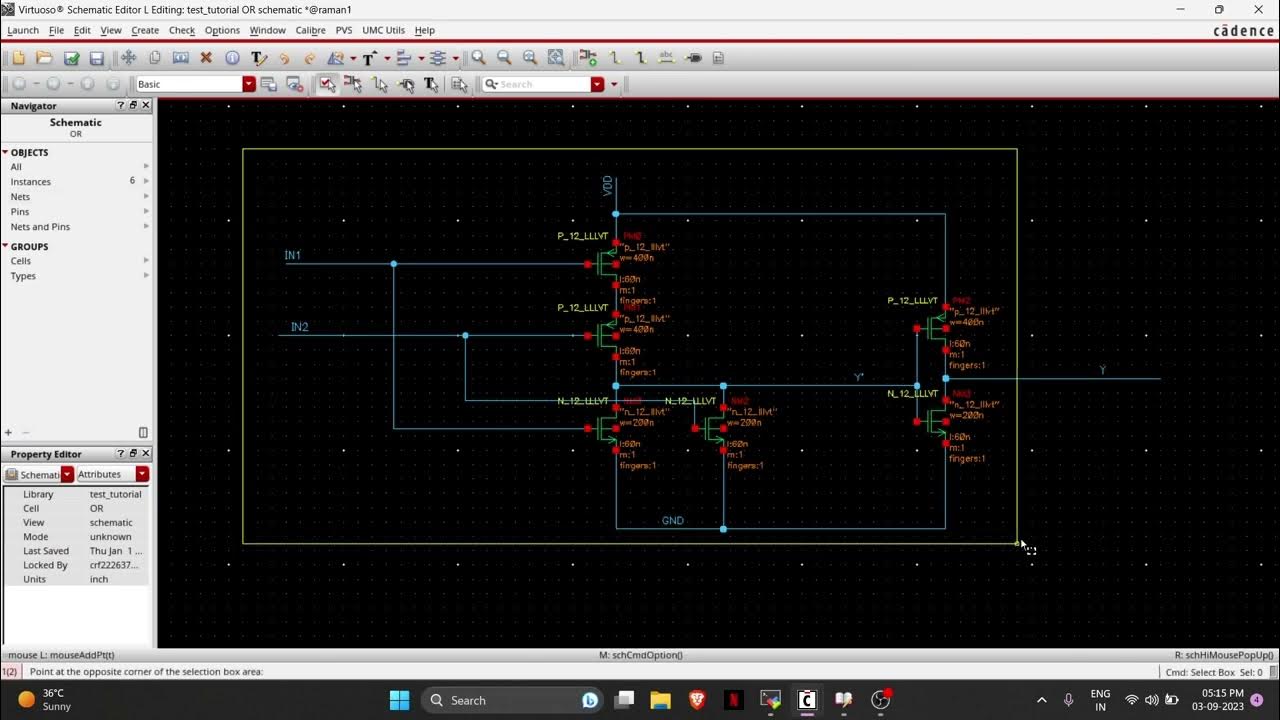 Cadence Virtuoso Layout Tutorial Or Gate Youtube