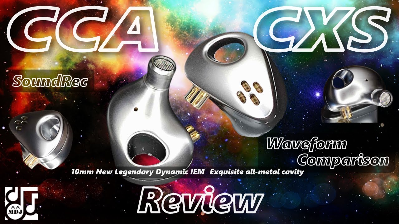 斬新デザイン Newモデル「CCA CXS」中華イヤフォン レビュー・音収録・波形比較 - YouTube