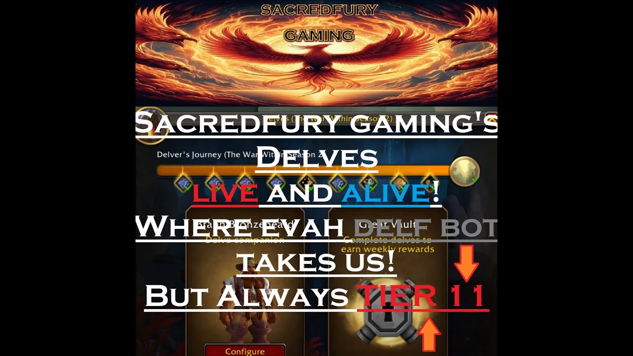 Amazing and Awesome WoW Delve Tier 11 livestream where everything ...