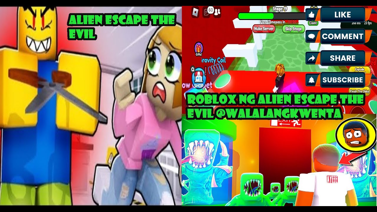 ROBLOX NG ALIEN ESCAPE THE EVIL @WALALANGKWENTA - YouTube