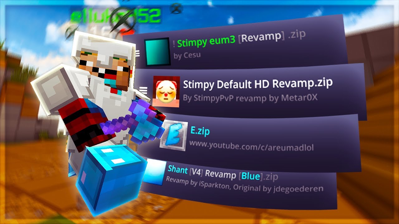 using the Best Ranked Skywars texture pack! (PVP Pack) - YouTube