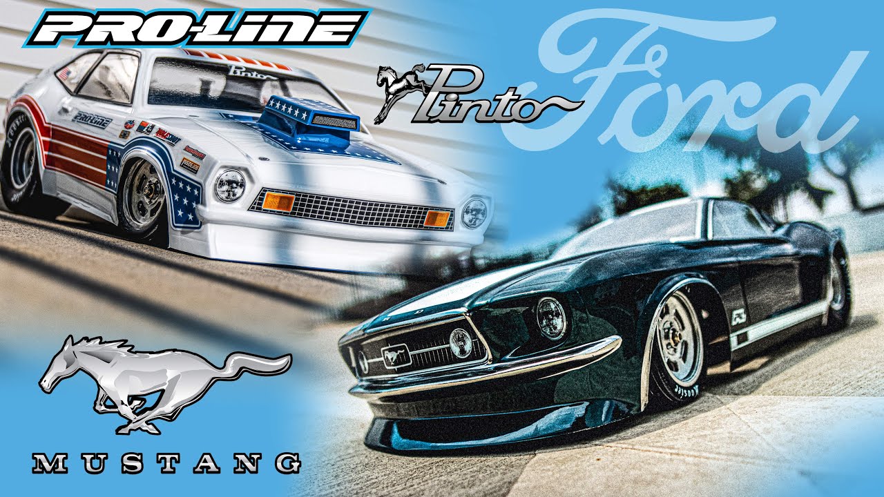 Pro-Line 1967 Ford Mustang & 1972 Ford Pinto Clear Bodies - YouTube