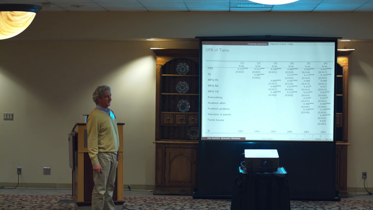 Conference on Genetics and Social Science: Aldo Rustichini - YouTube