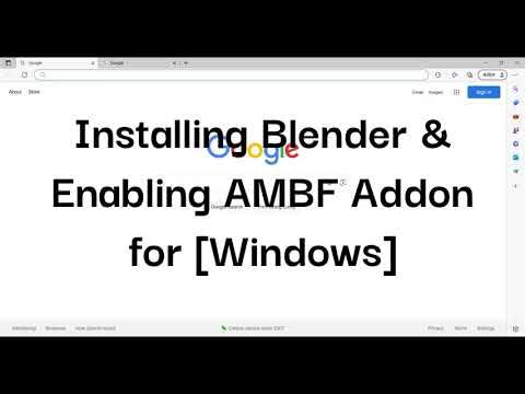Installing Blender and Enabling AMBF Addon [Windows] - YouTube
