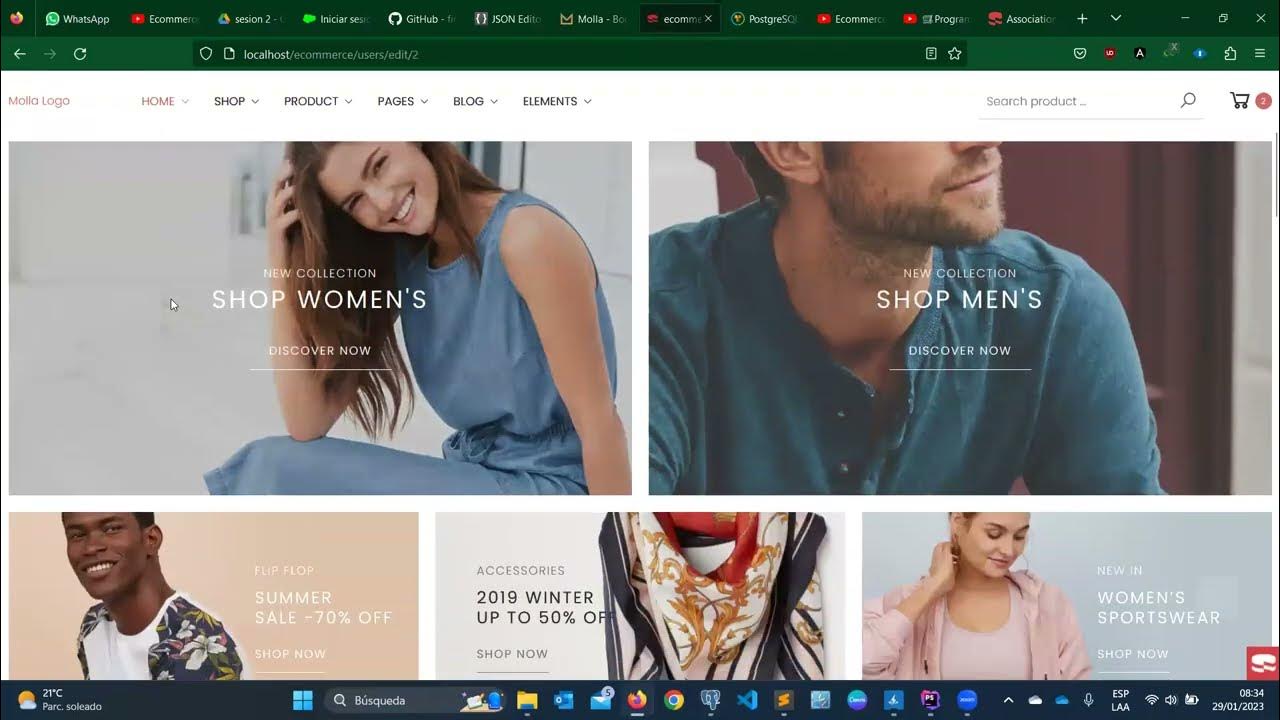 Ecommerce - Con CakePHP V4 y PostgreSQL (Parte 4) - YouTube