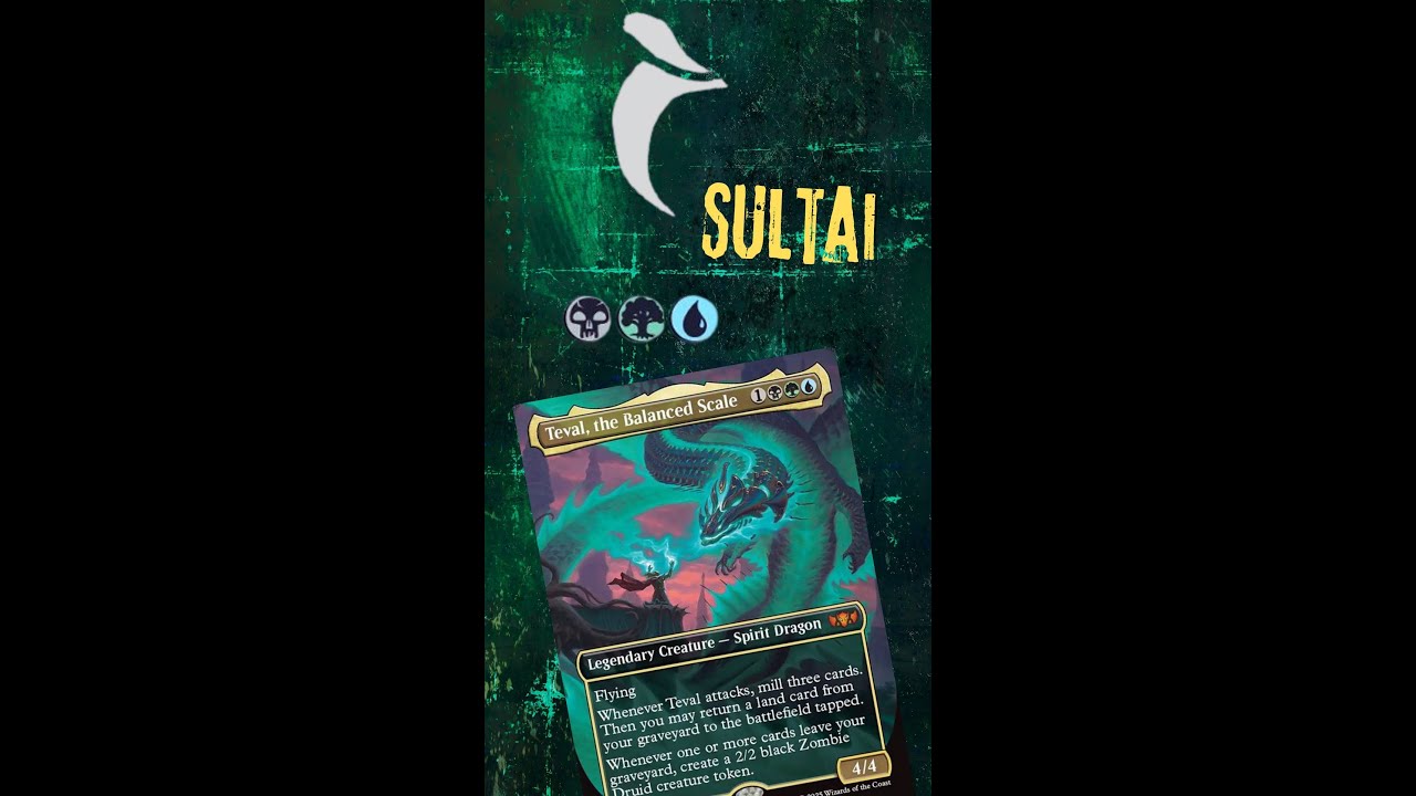 Magic The Gathering Sultai Lore for Tarkir Dragonstorm - YouTube