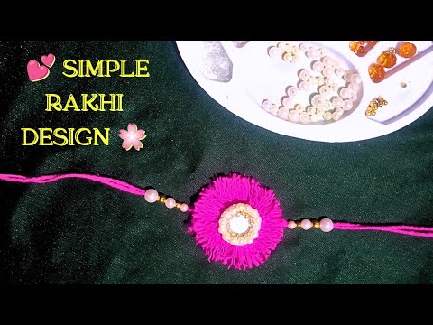 Easy Rakhi Making At Home / Woolen Rakhi Making At home / Simple Rakhi ...
