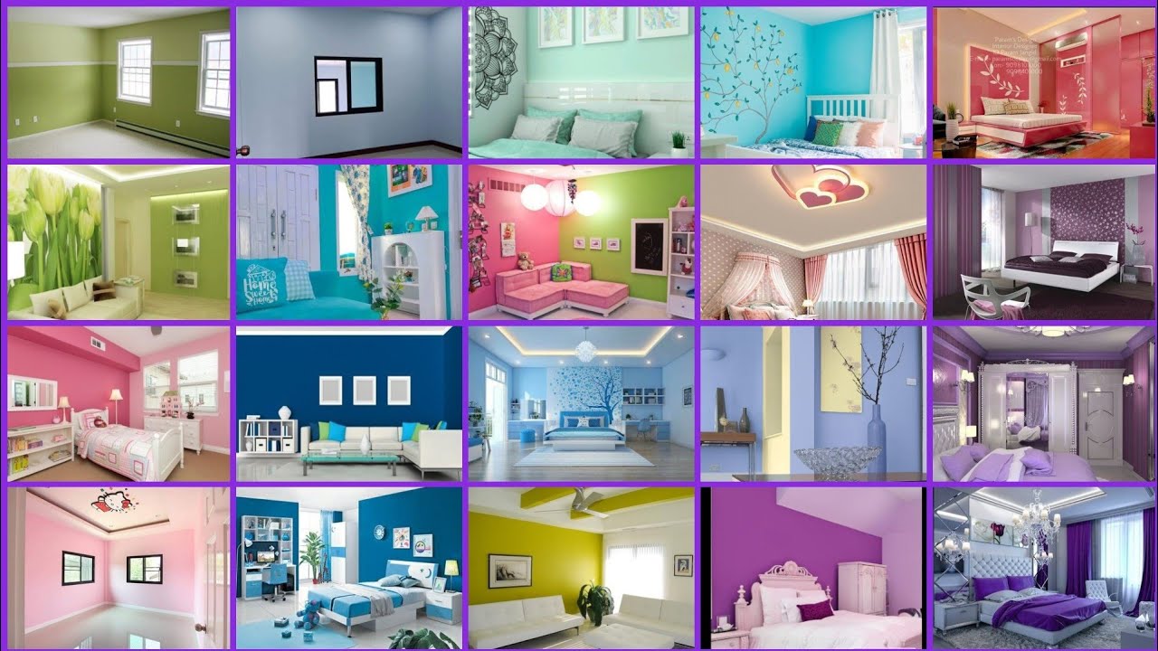 latest top 50 room wall colours ideas | top colour combination ideas ...