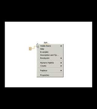LabVIEW Tips: Create a constant at the input terminal of a node or subVI - YouTube