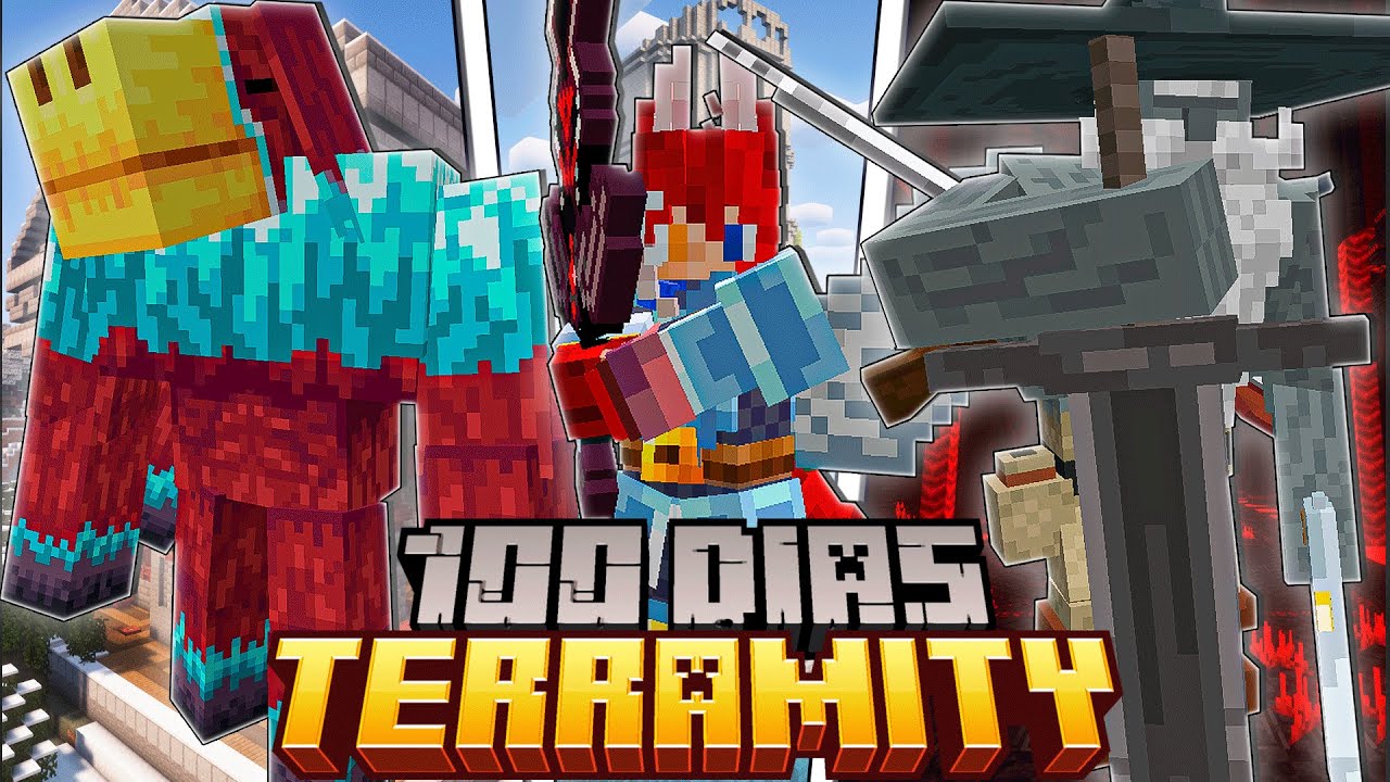 SOBREVIVI 100 DIAS NO TERRAMITY NO MINECRAFT - O FILME - YouTube