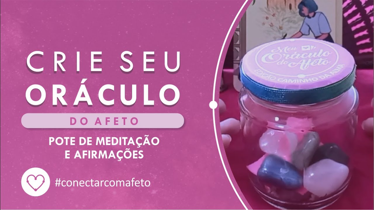 Crie seu Oráculo do afeto! Diy: Pote de cristais e afirmações 💗 ...