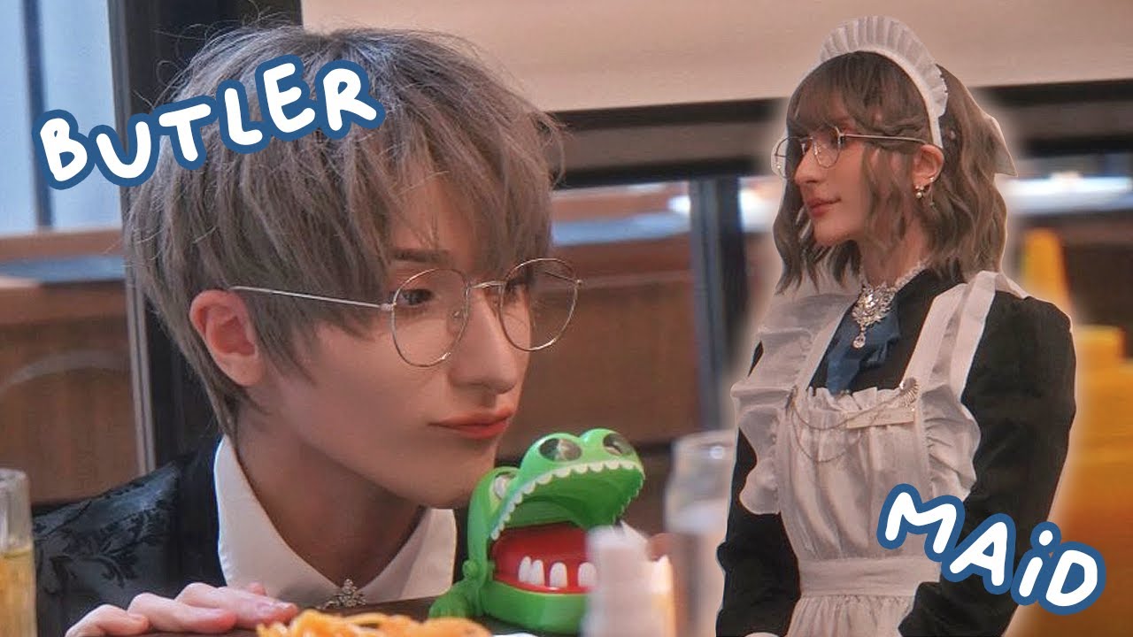 I worked at a Maid/Butler Café! ☕ - YouTube