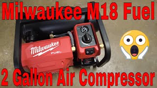 Milwaukee M18 FUEL Gallon Portable Quiet Cordless Air Compressor #2840 ...