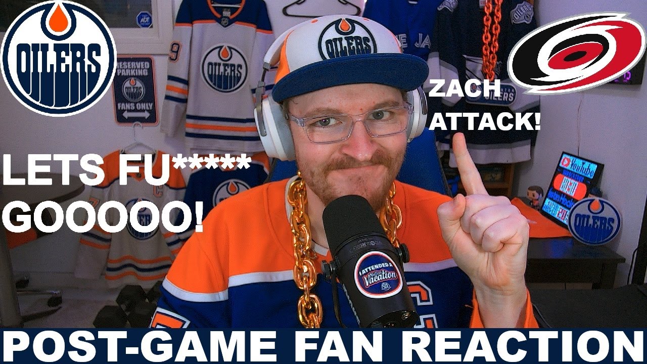 GUTSY! Post-Game Fan Reaction: Oilers vs Hurricanes - YouTube