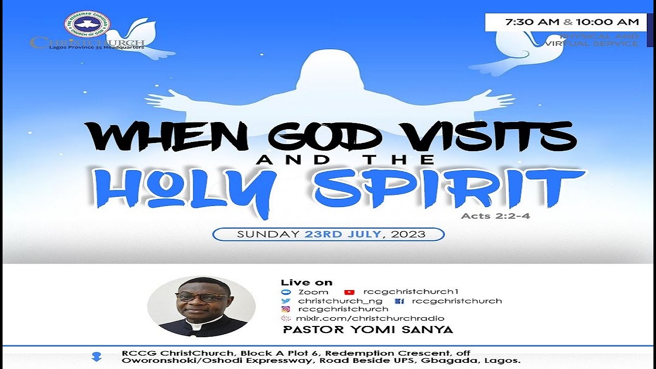 1ST SERVICE || 23-07-2023 || WHEN GOD VISITS AND THE HOLY SPIRIT - YouTube