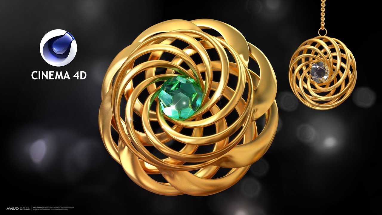 Learn How to create Jewelry modeling, crystal and diamond | Cinema 4d ...