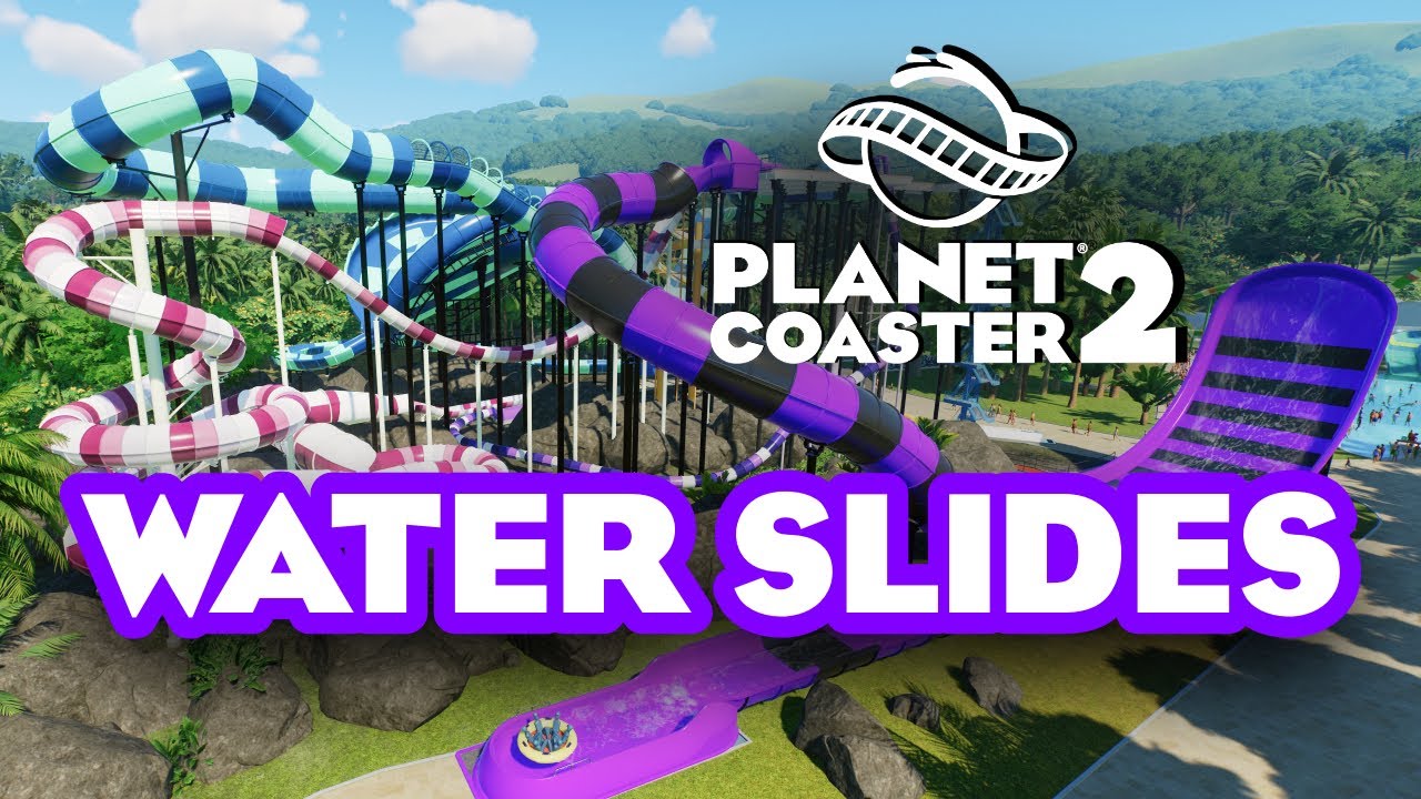 Planet Coaster 2 Water Slides - TRYING OUT DIFFERENT FLUMES - YouTube