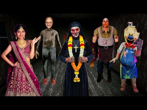 EVIL NUN KI SHAADI | GRANDPA, MR MEAT & ICE SCREAM MAN 