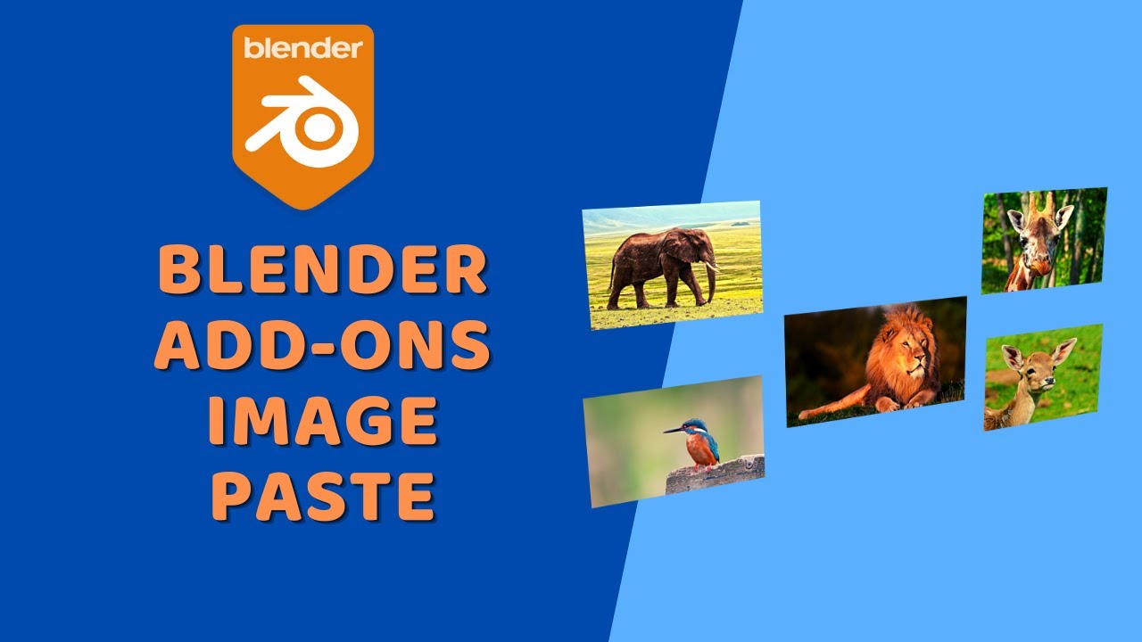 Blender Add-ons - ImagePaste - YouTube
