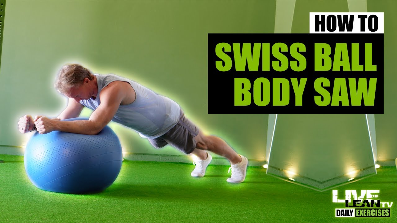 How To Do A SWISS BALL BODY SAW | Exercise Demonstration Video and ...