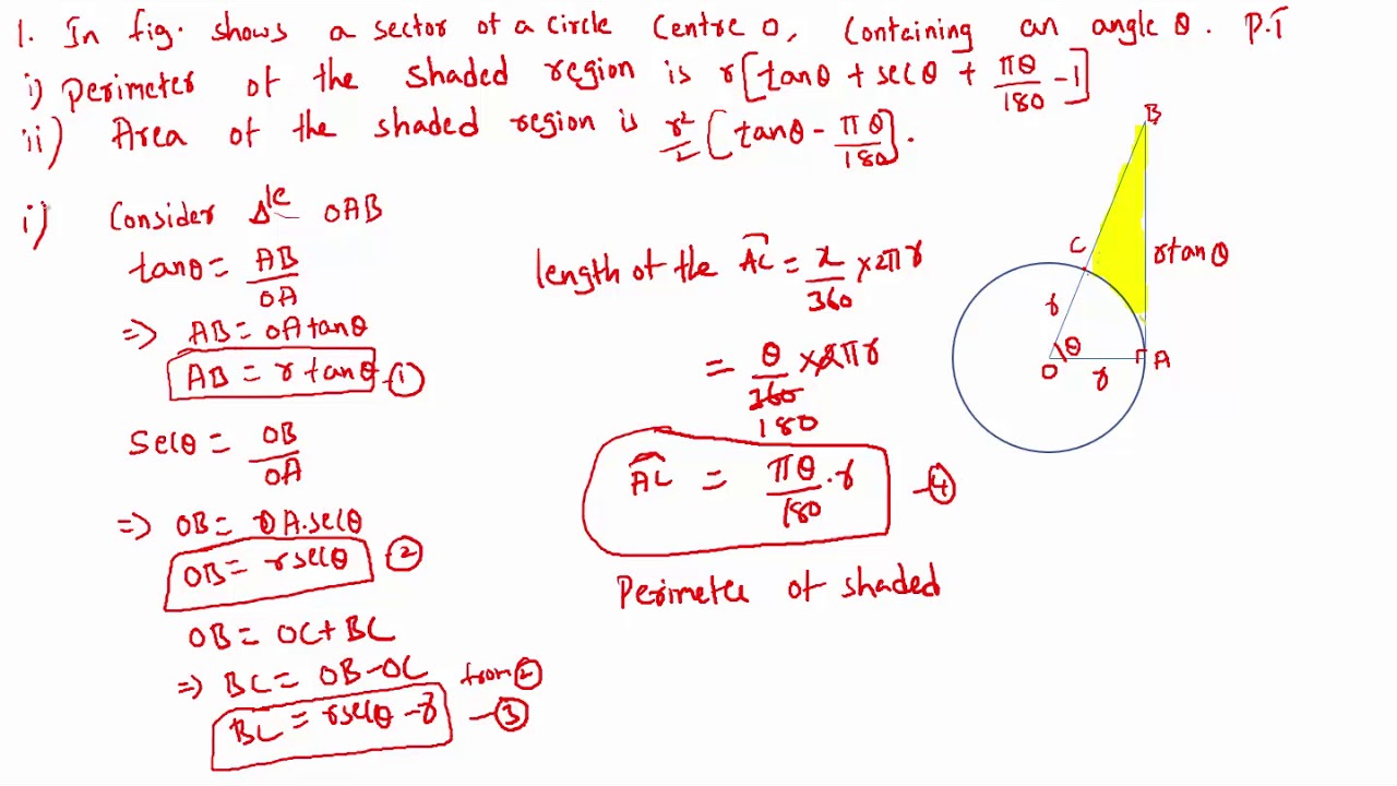 Problems Based on Areas of Circles Part 2 | Circles - CBSE Class 10 ...