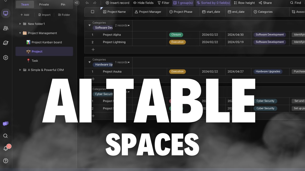 AI Table Spaces - How to Use AI Table Spaces - YouTube
