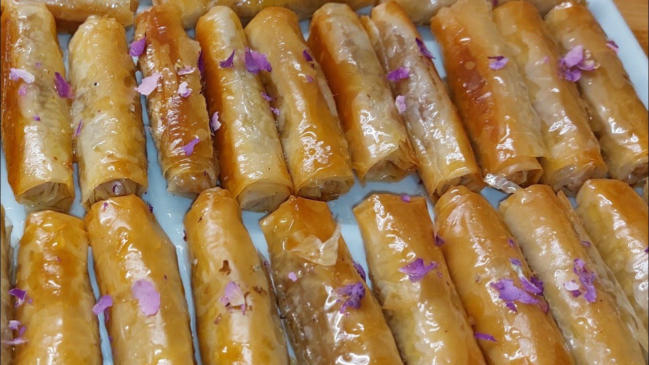 اسهل بريوات اللوز على شكل سيكارbriwat louz - YouTube