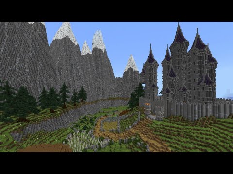 Minecraft fantasy world tour - YouTube