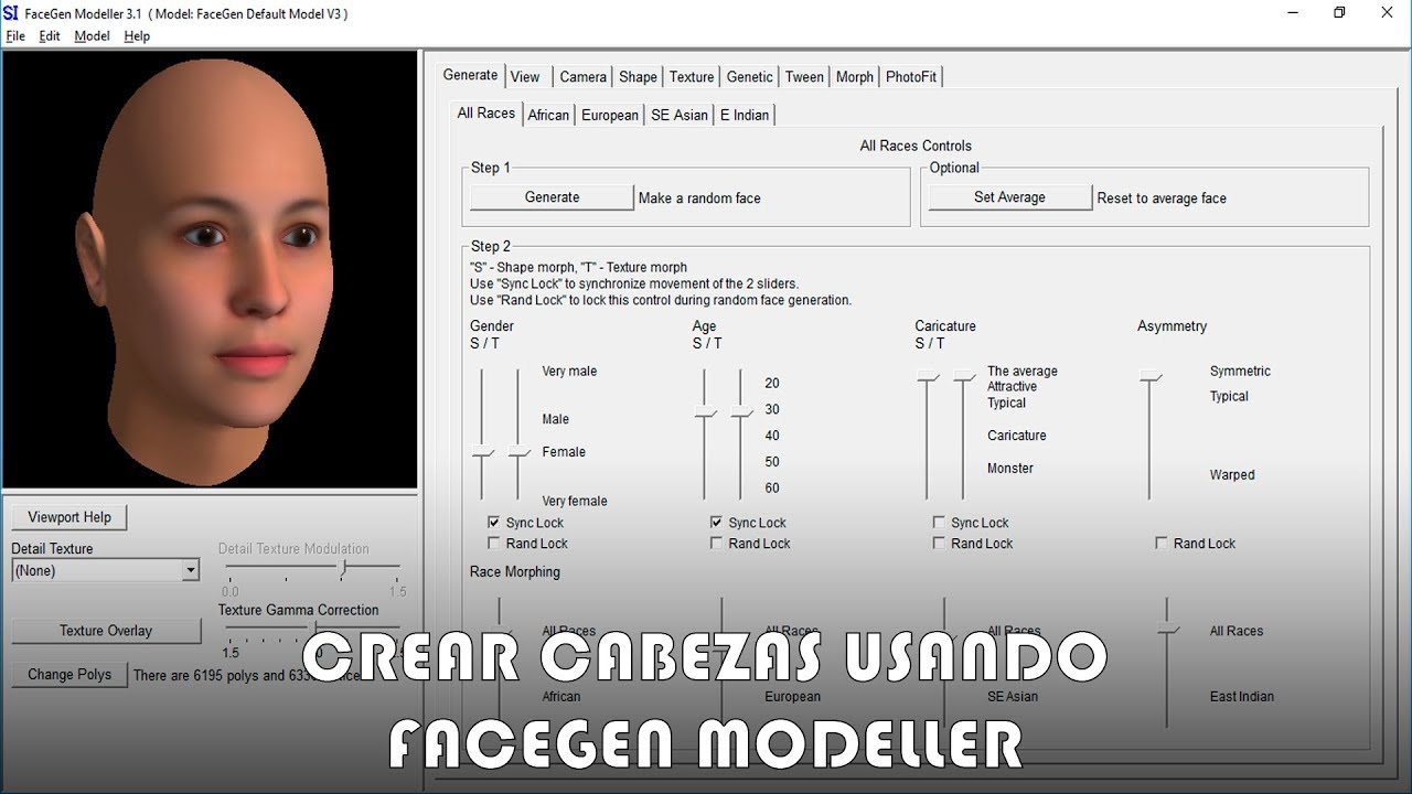 Crear Cabezas de modelos con Facegen Modeller - YouTube