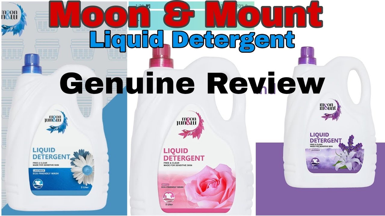 Moon & Mount Liquid Detergent (Best product in less price) | Unboxing ...