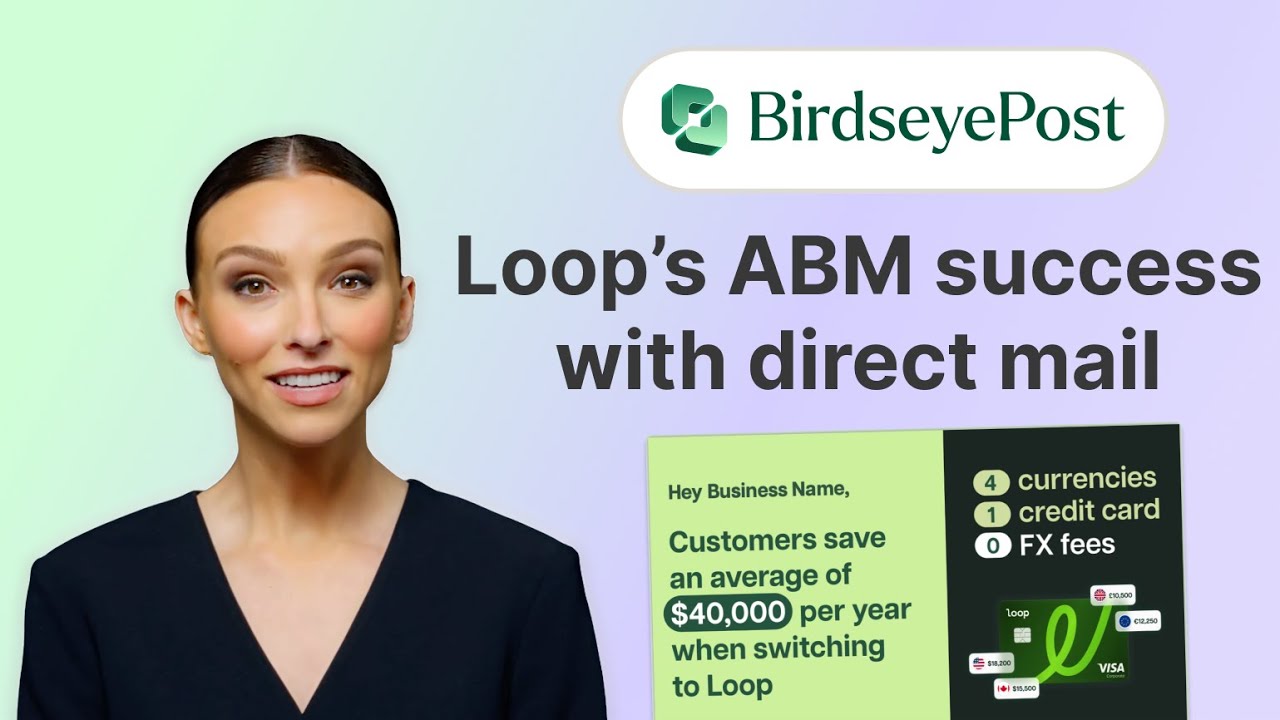 Drive B2B Demand Gen with Account-Based, Trackable Direct Mail Marketing | BirdseyePost - YouTube