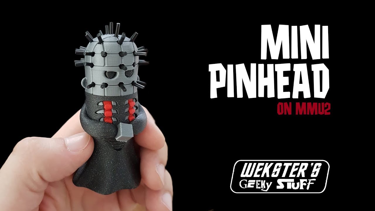Mini Pinhead (Hellraiser) - Printed on MMU2 - YouTube