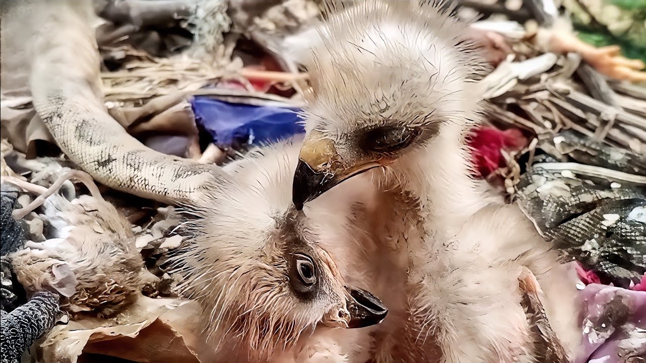 Beautiful Eagle babies are angry with each other || Bird Plus Animals ...