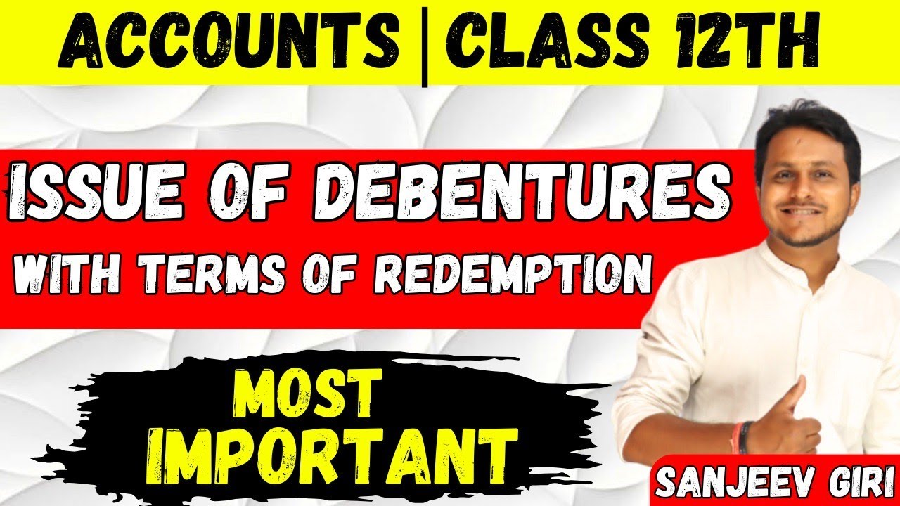 Issue Of Debentures Class 12 | Issue Of Debentures With Terms Of ...