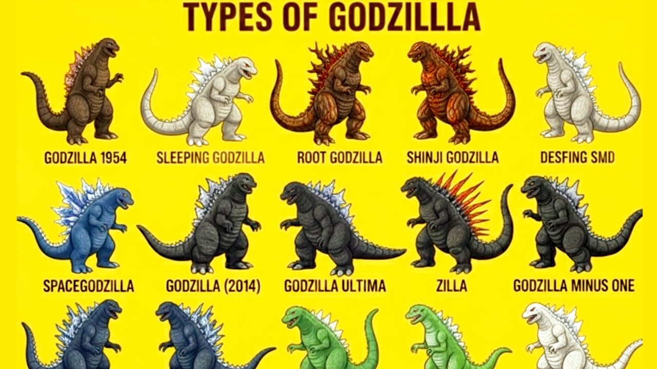 TYPES OF GODZILLA EXPLAIN | MONSTER VERSE (1954 TO 2026) - YouTube