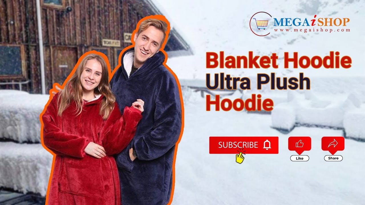 Huggle Hoodie Blanket ultra push - YouTube