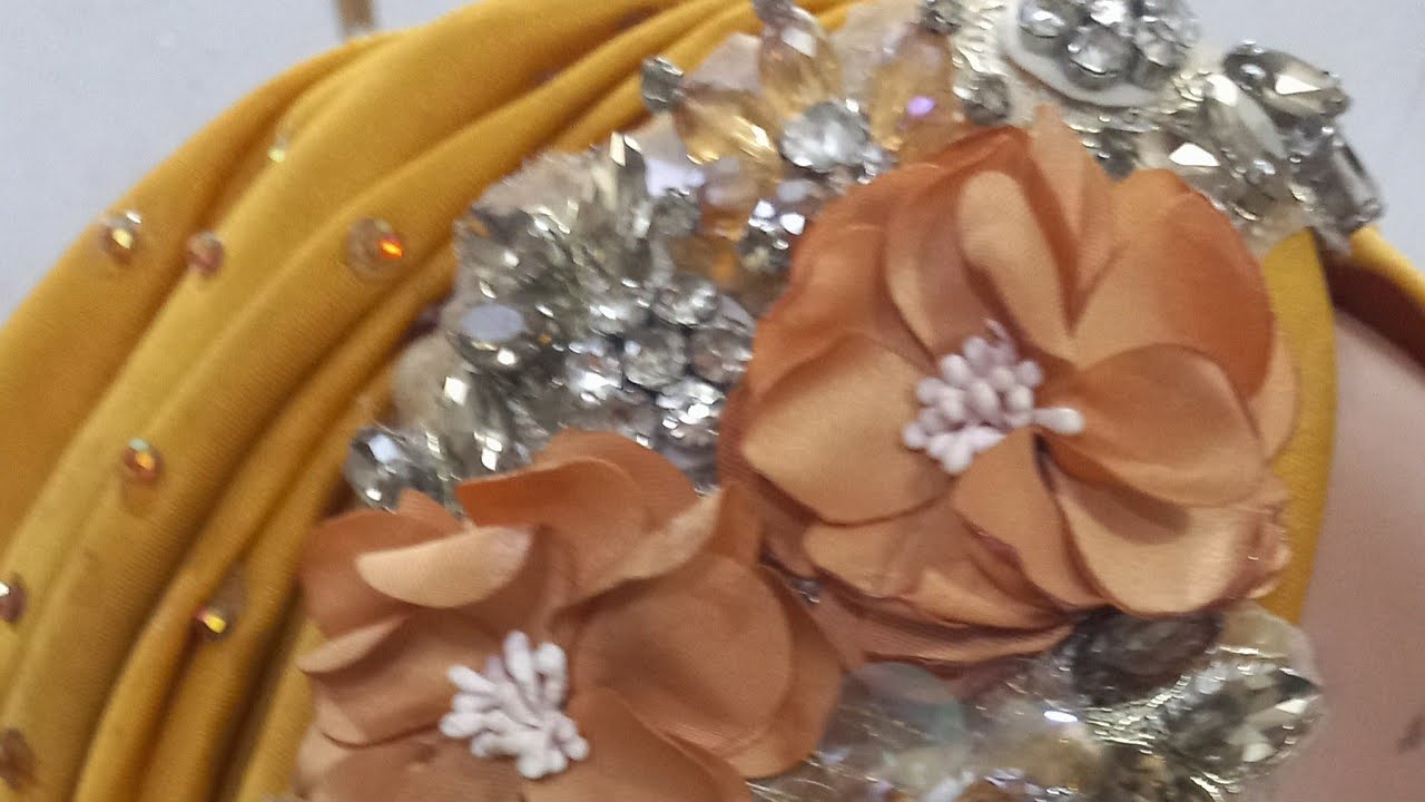 Comron Creatives How to stone your turban cap live - YouTube