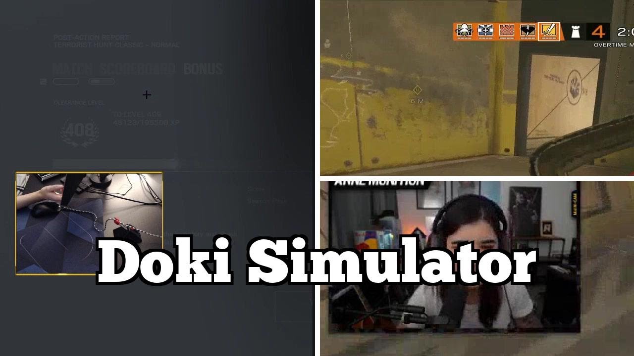 OMG Tom Clancy'S Rainbow Six: Siege Moments: Doki Simulator - YouTube