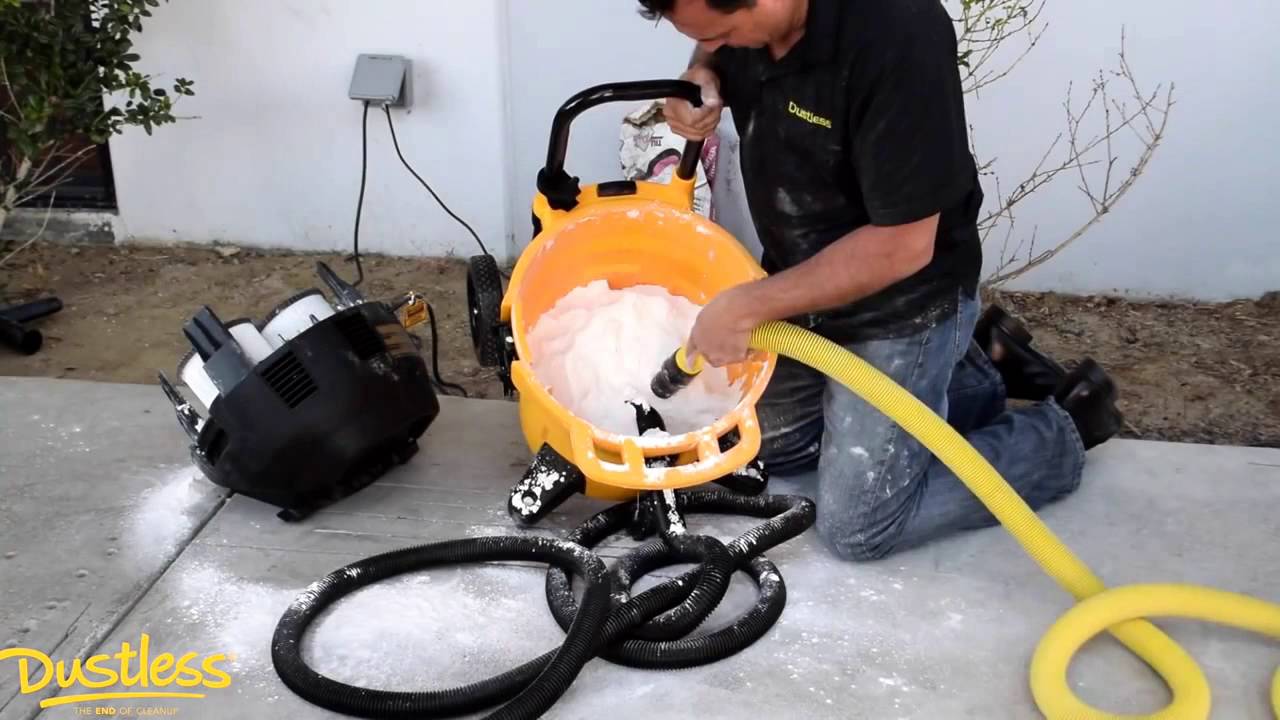 Dustless Wet + Dry Dust Extraction Vacuum Comparison with Typical Wet ...