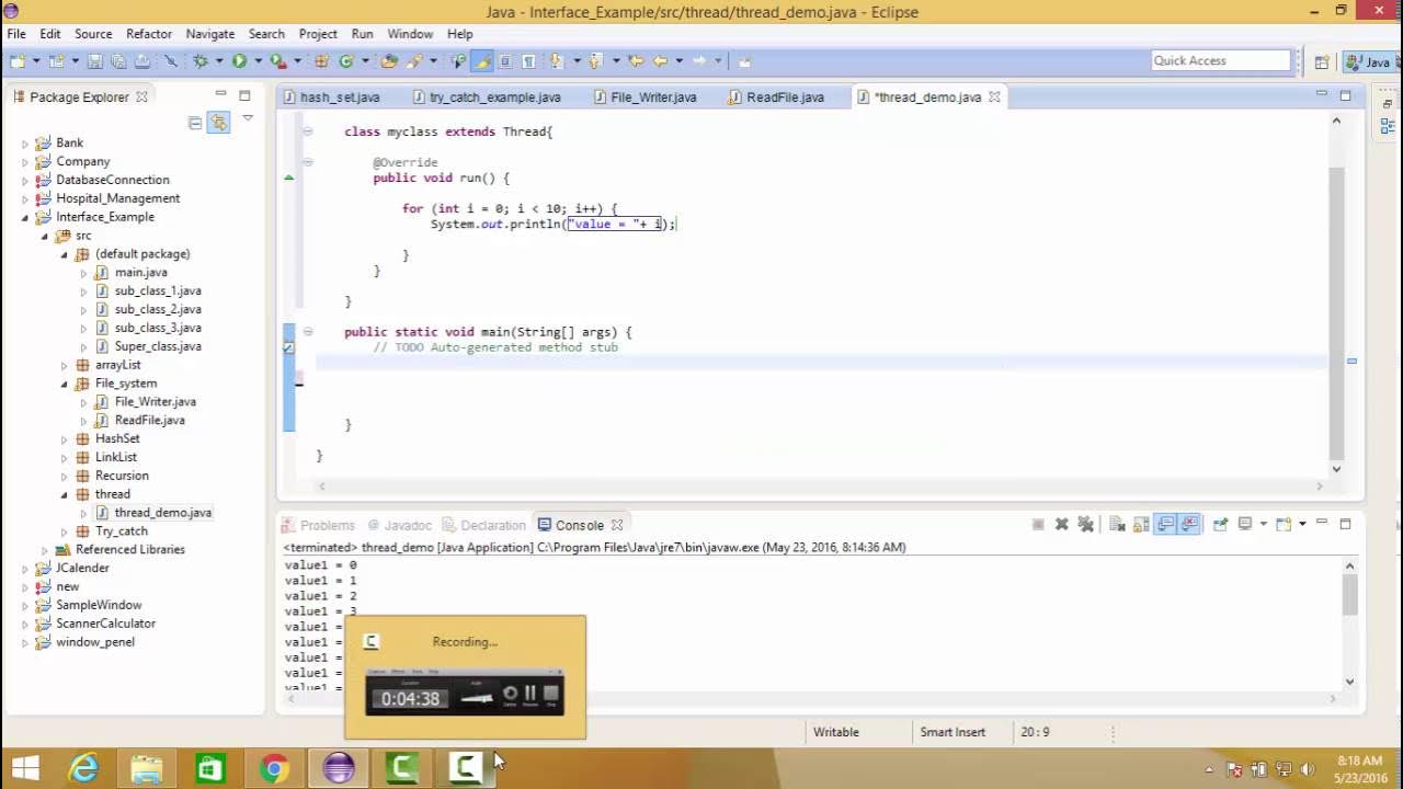 java bangla tutorial (part 35) - How to Create Threads in Java by Extending Thread Class - YouTube