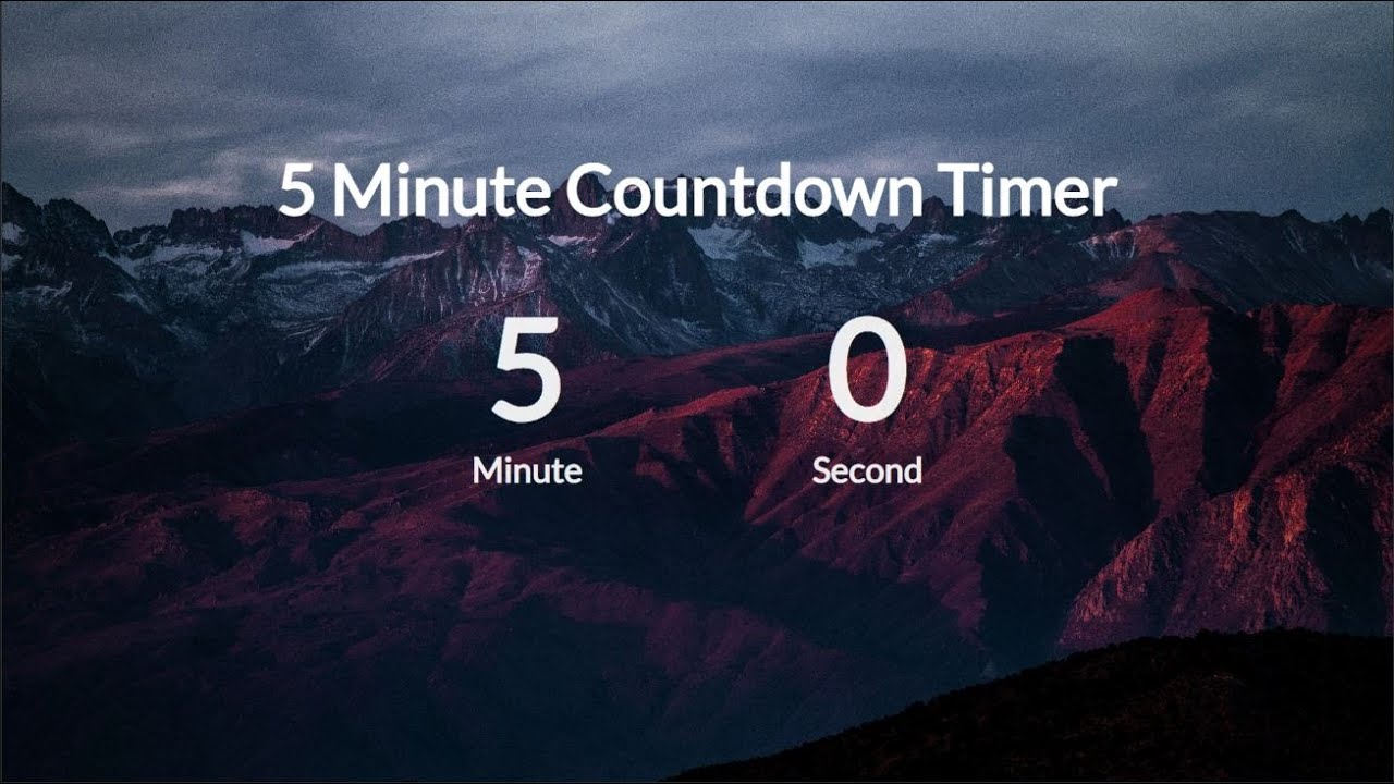 5 Minute Countdown Timer Jazz Music - YouTube