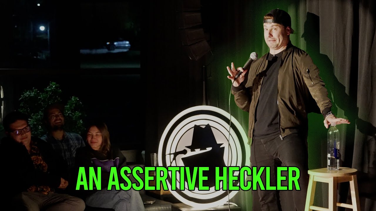 AN ASSERTIVE HECKLER | Crowd Work | Bryson Banks - YouTube