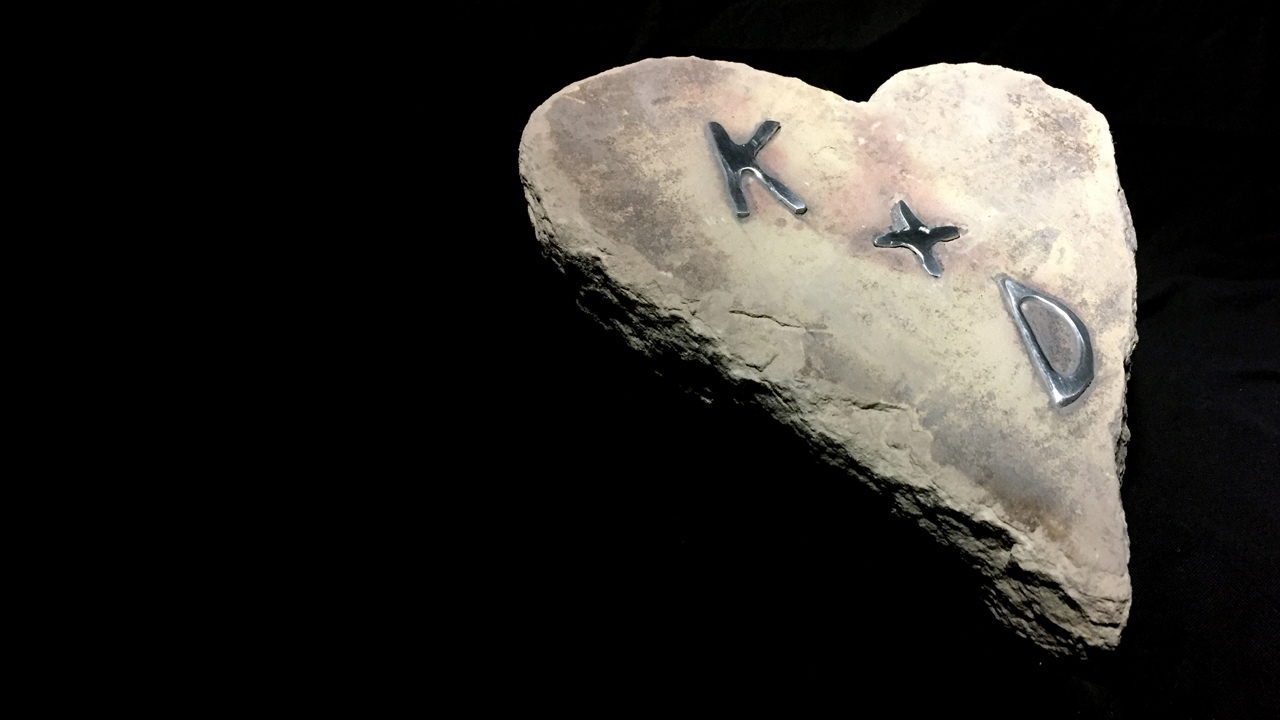 How to Inlay Metal in a Carved Stone Heart - Making It Yourself - YouTube