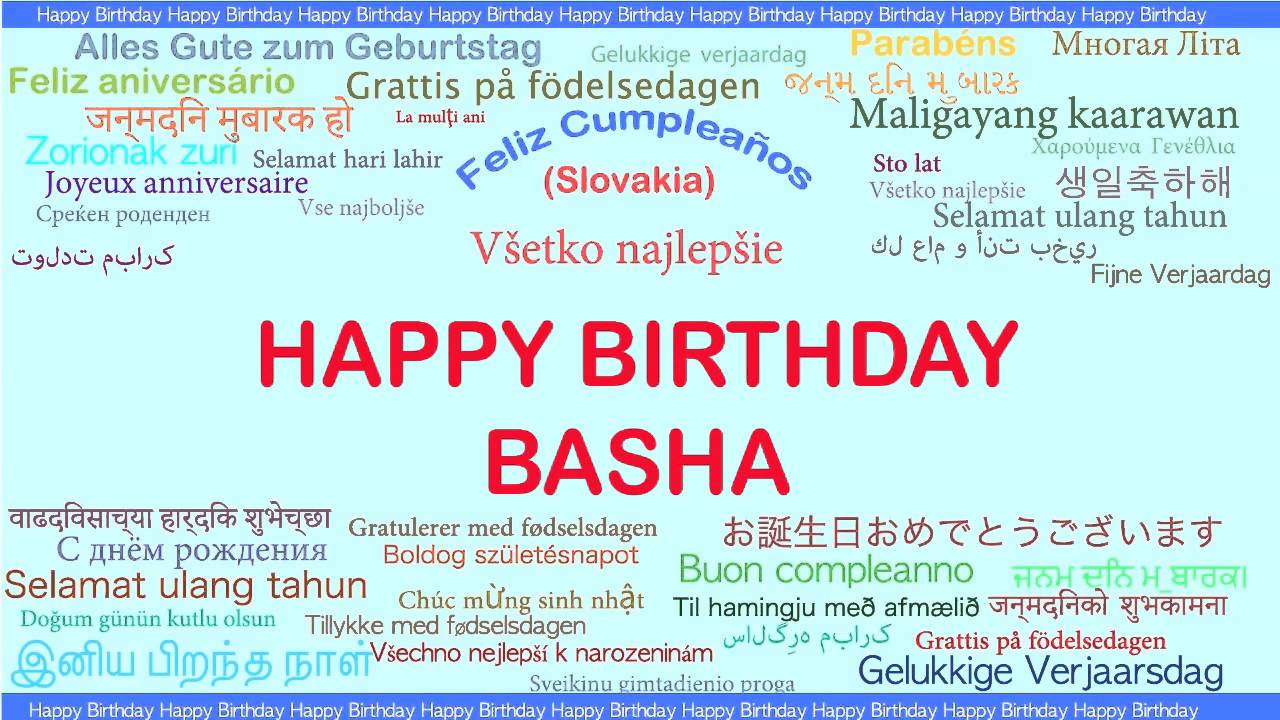 Basha Languages Idiomas - Happy Birthday - YouTube