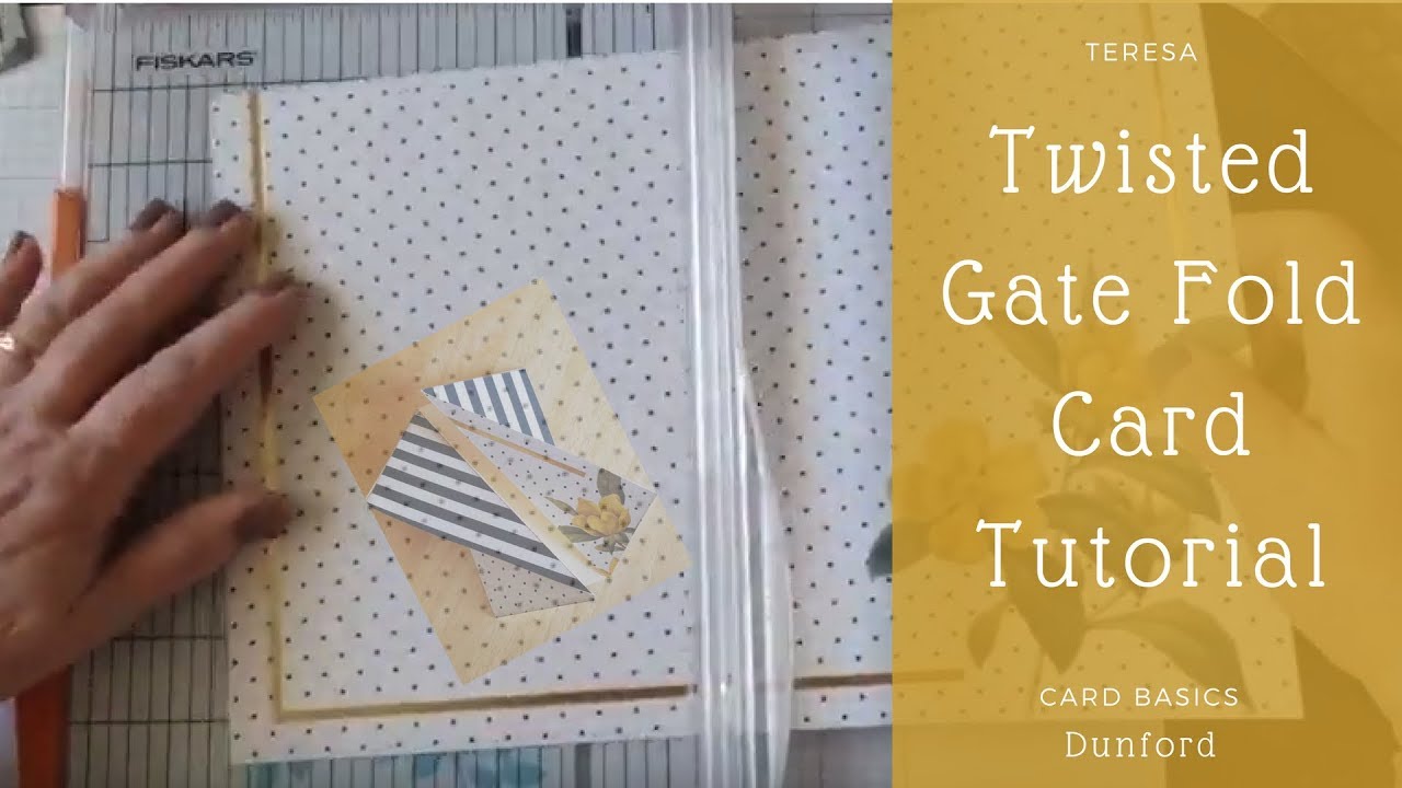 Twisted Gate Fold Card Tutorial - YouTube